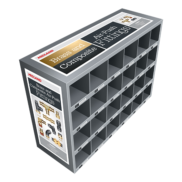 APFDC24 - 24 Bin Display Cabinet - Haldex product